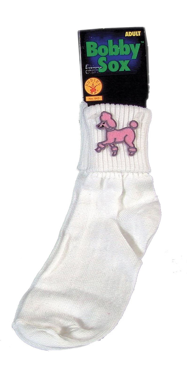 Adult Bobby Socks 50s Poodle