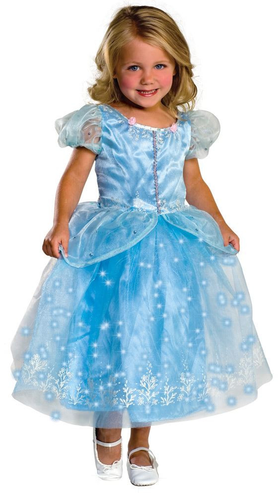 Blue Crystal Princess Girls Costume - CostumeVille