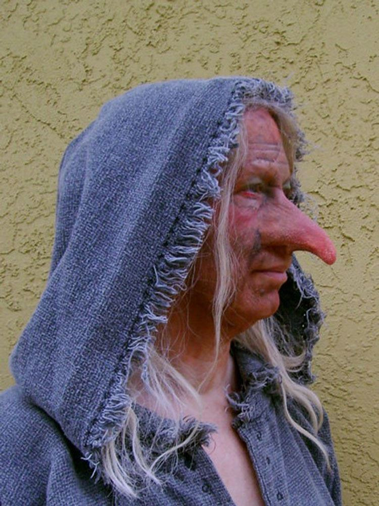 Hag Nose Wicked Witch womens Tengu Cosplay LARP Latex Prosthetic Dwarf ...