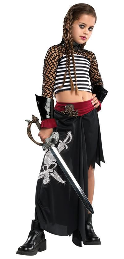 Drama Pirate Girl Punk Goth Costume - CostumeVille