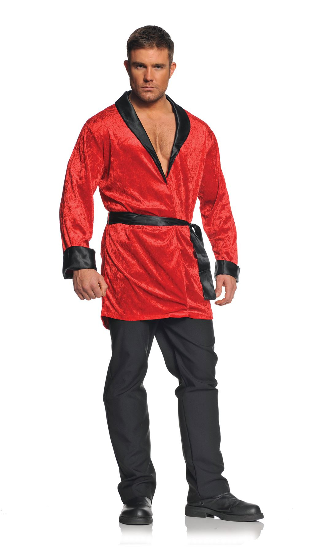 Hugh Hefner Playboy Smoking Jacket Adult Men's Costume - CostumeVille