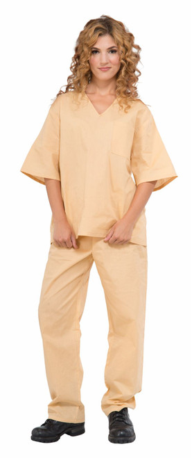 Beige Prisoner Uniform Adult Costume Standard - CostumeVille