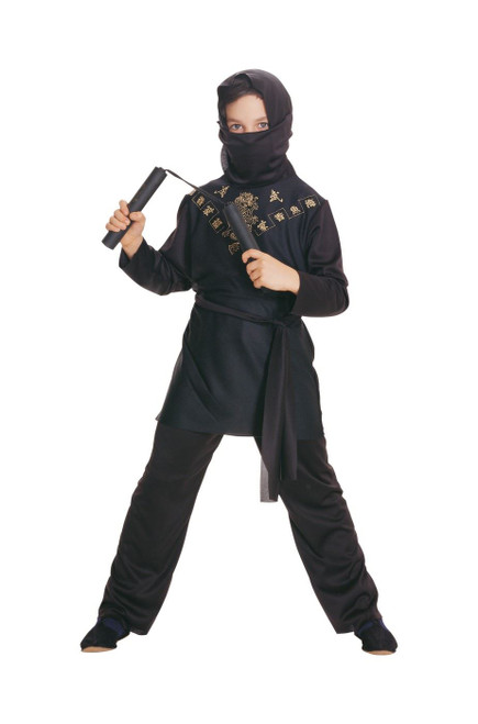 boys Black Ninja kids child Halloween costume - CostumeVille
