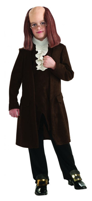 Benjamin Franklin founding father kids boys Halloween School Costume ...