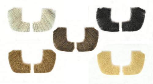 Fake Sideburns 2019 - 100% Human Hair - CostumeVille