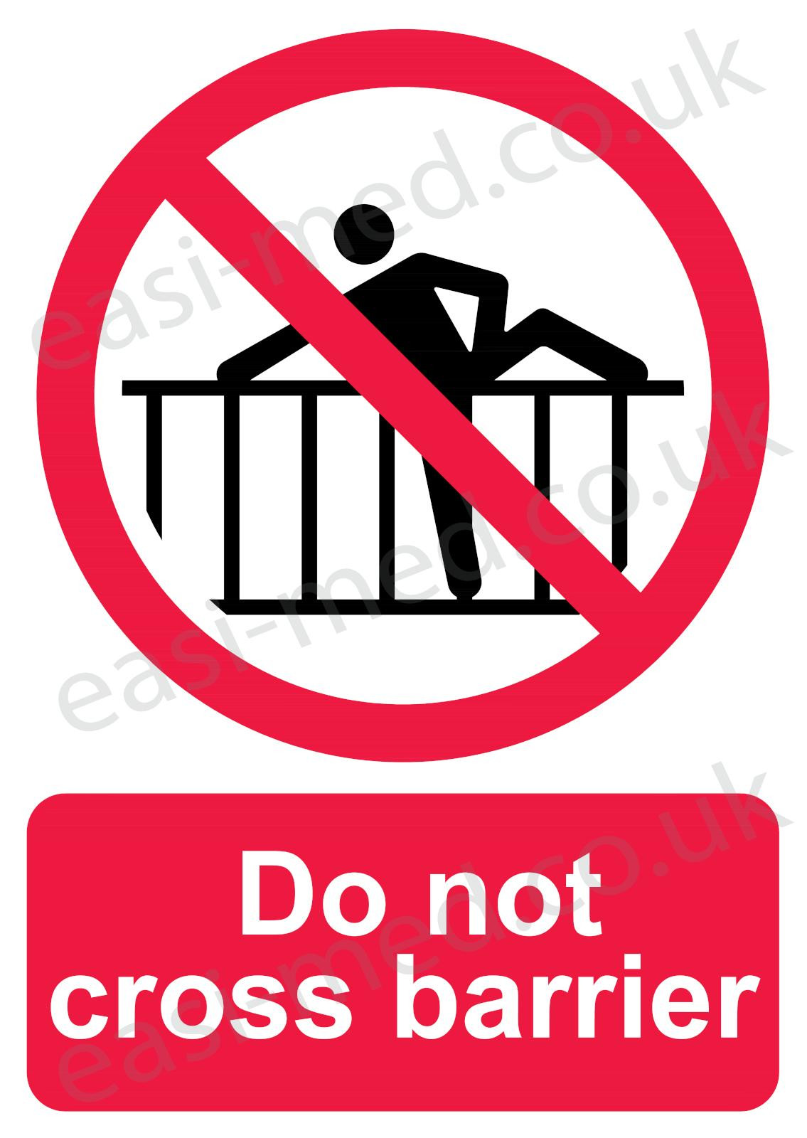 Do Not Cross Barrier Sign – Maintain Safety and Security