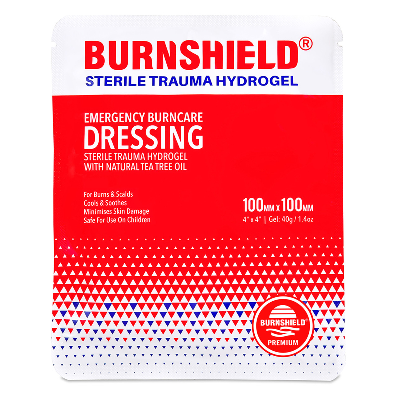 Burnshield Dressing 10cm x 10cm - Immediate Cooling and Soothing Care ...