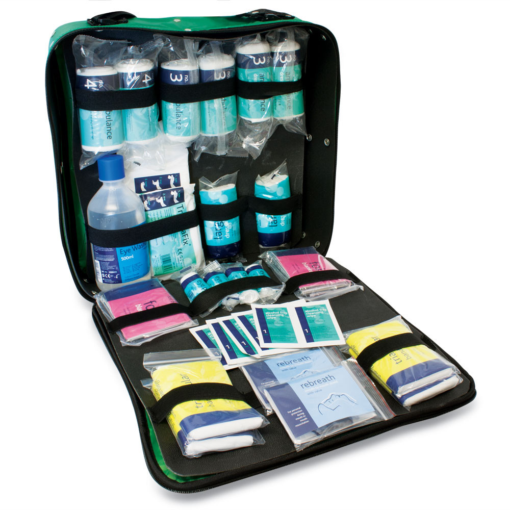 First Responder Trauma First Aid Kit Bag - Comprehensive Supplies for ...