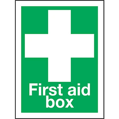 First Aid Box Sign - Clear and Recognizable Signage for First Aid Kit ...