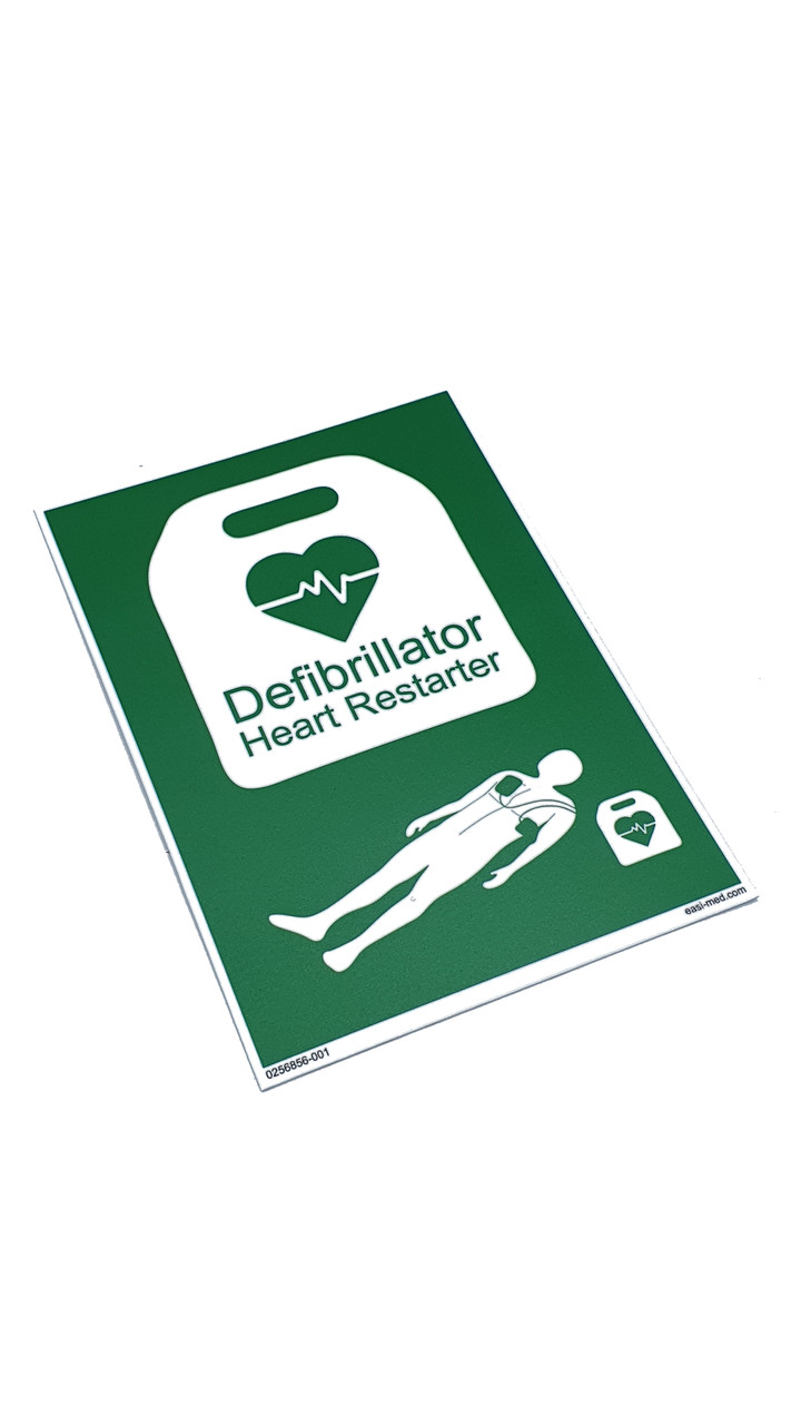 First Aid Defibrillator Heart Restarter Sign - Life-saving First Aid ...