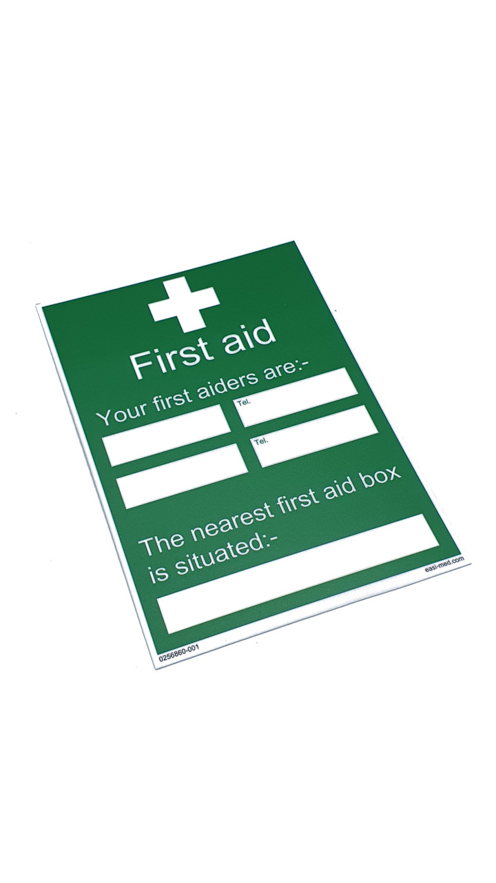 Your First Aiders Are Sign - Ensuring Safety: Your First Aiders are ...