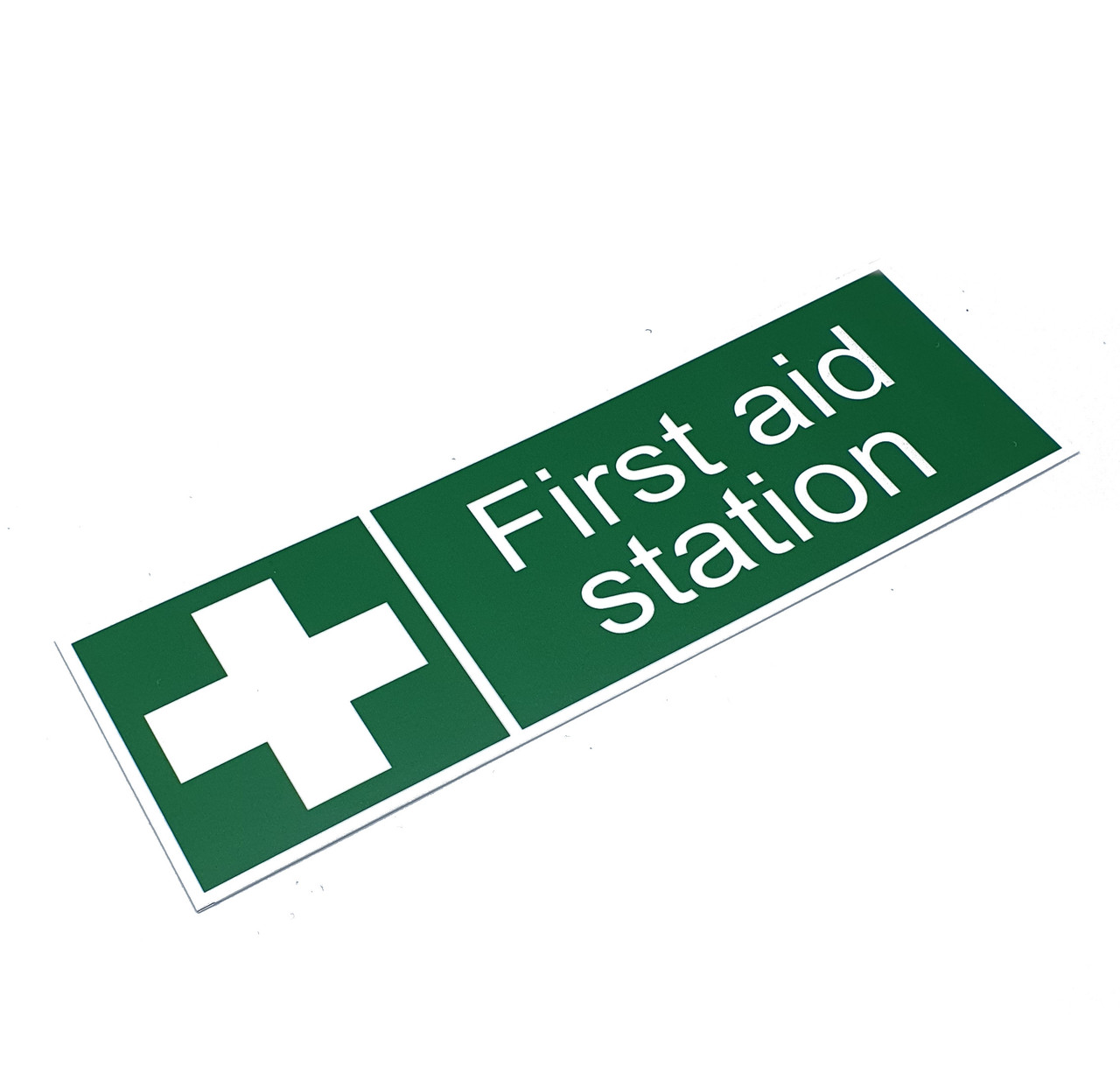 First Aid Station Sign 300 x 100 - Highly Visible First Aid Station ...