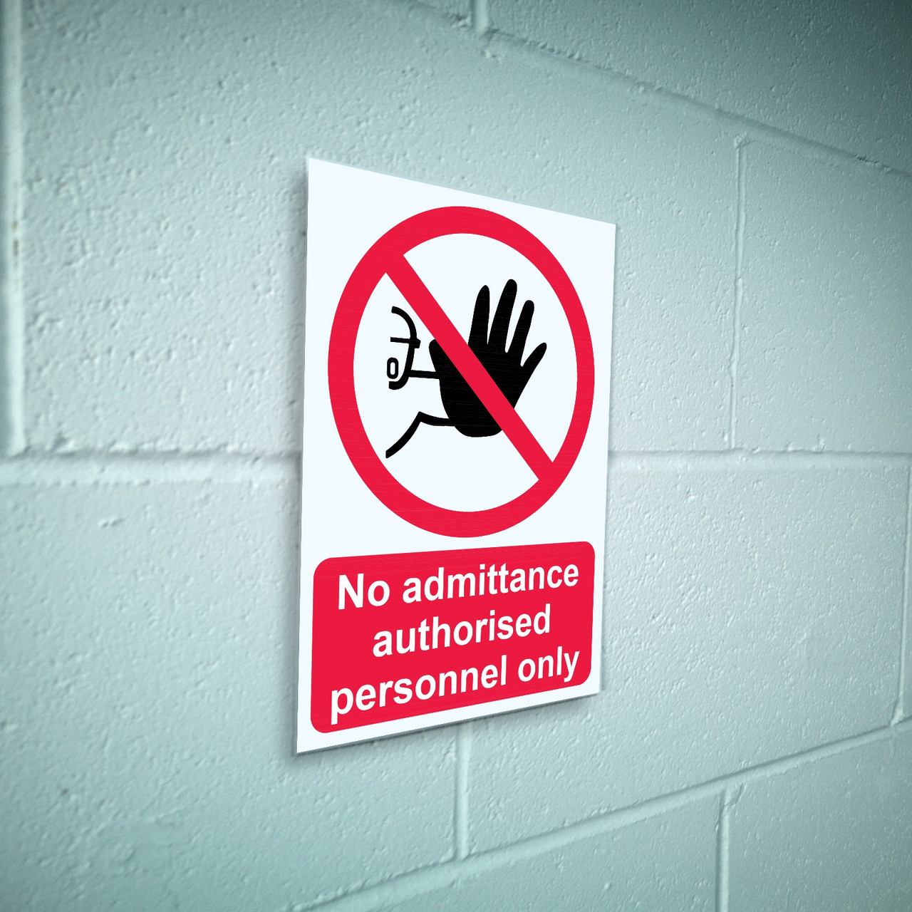 No Admittance – Authorized Personnel Only Sign – Ensure Security and ...