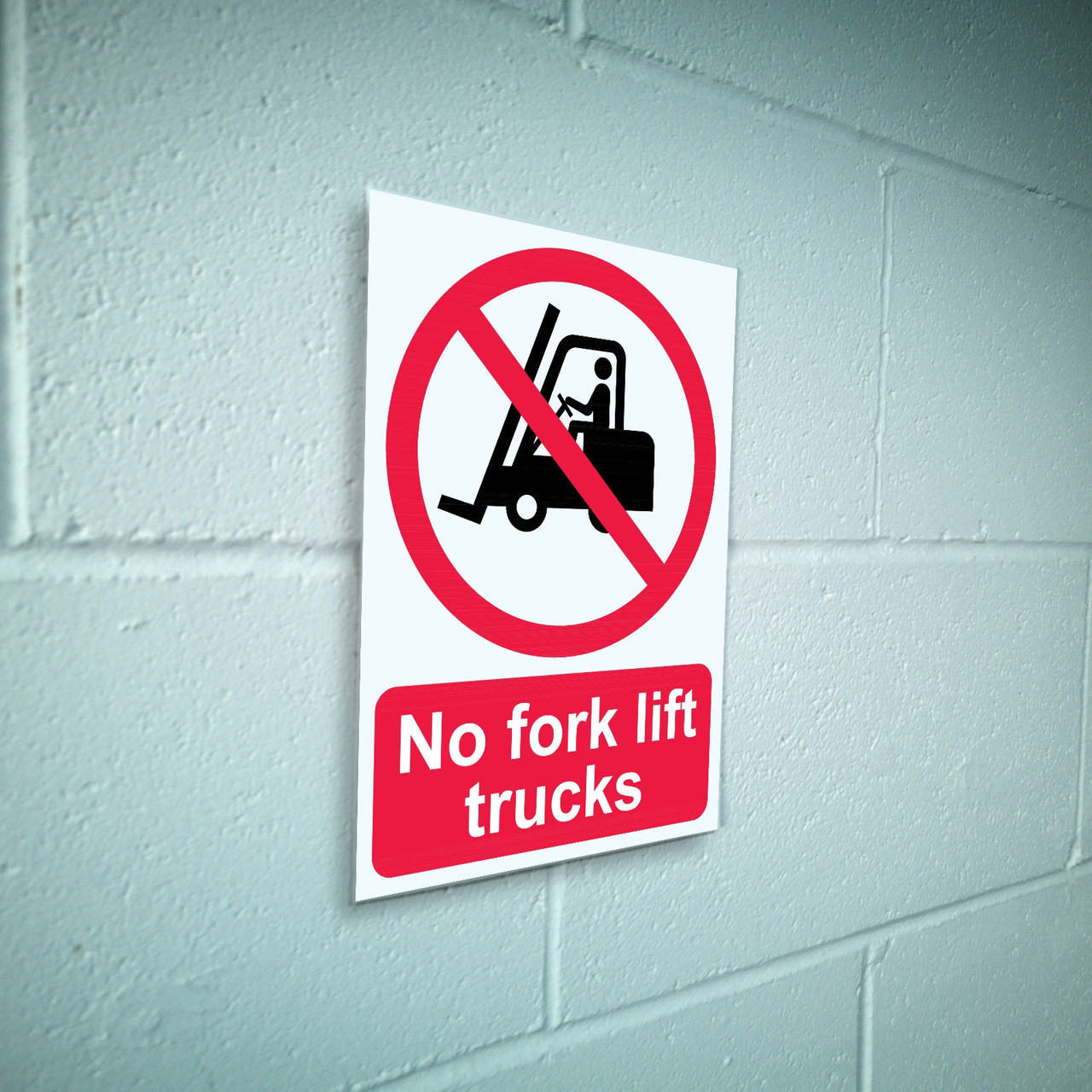 No Forklift Trucks Sign – Ensure Safety and Prevent Accidents