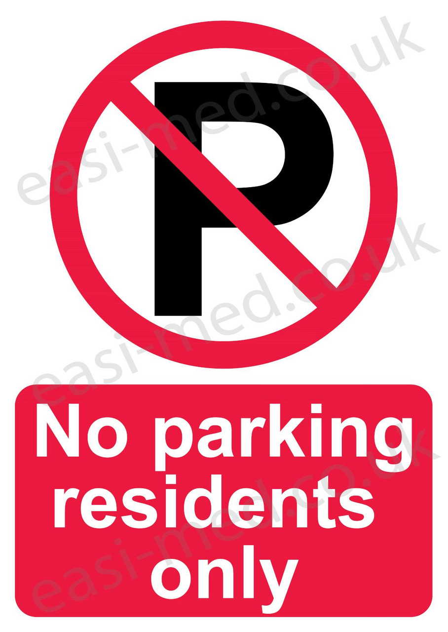 No Parking - Residents Only Sign – Ensure Accessibility and Community ...
