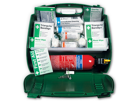 10 Person First Aid Kit & Fire Extinguisher - Ensure Safety with a 10 ...