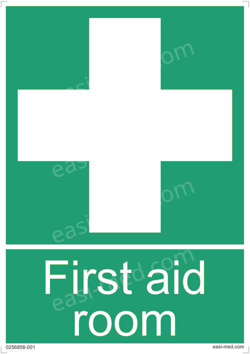 First Aid Room Sign - Prominent First Aid Room Signage for Safety and ...