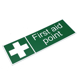 First Aid Point Sign 300 x 100 - Essential First Aid Point Sign - 300 x ...