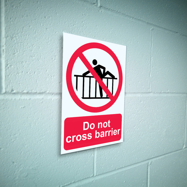 Do Not Cross Barrier Sign – Maintain Safety and Security