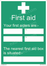 Your First Aiders Are Sign - Ensuring Safety: Your First Aiders are ...