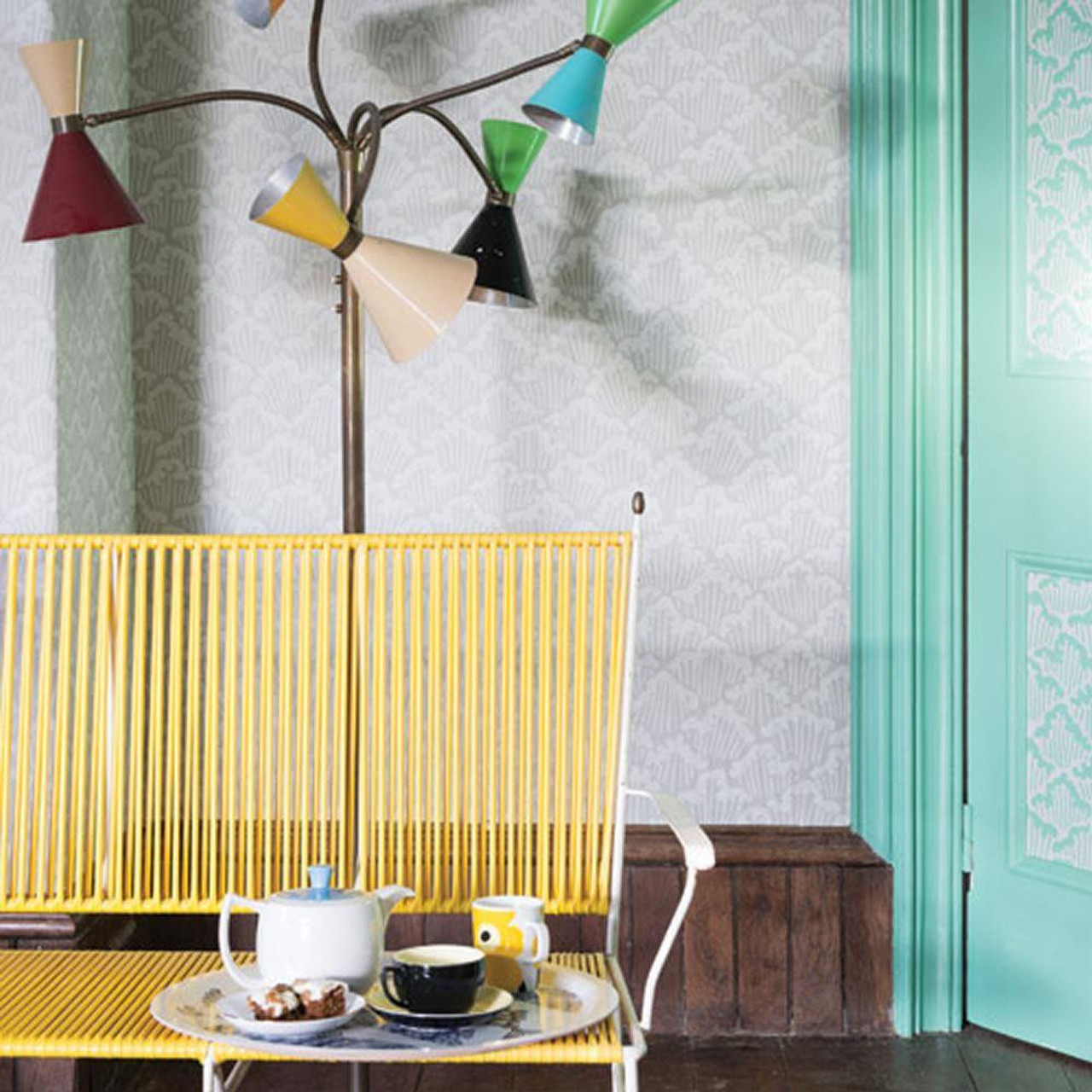 Farrow & Ball Aranami Wallpaper BP 4602 Taupe / Off White