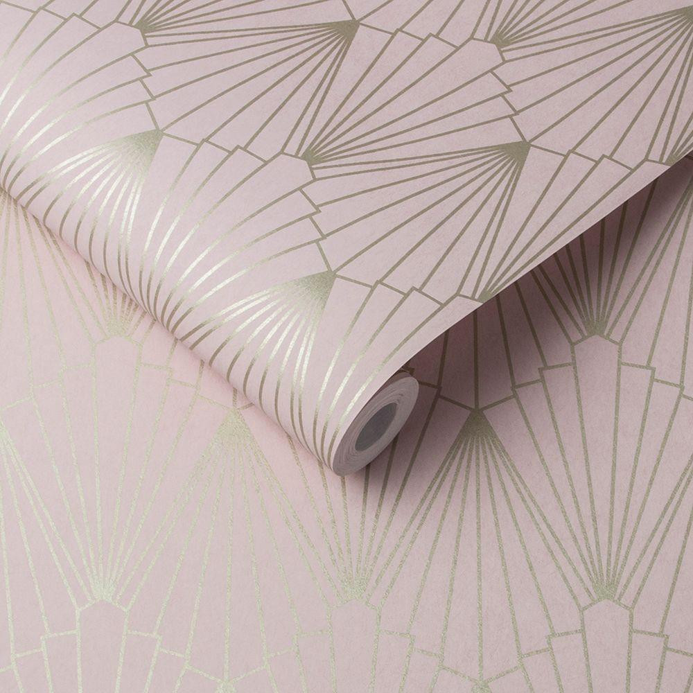 Graham & Brown Rene Wallpaper - 105925 - Blush