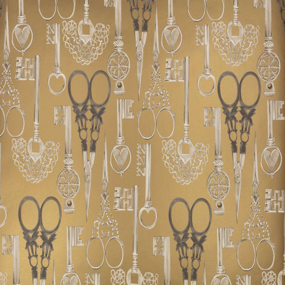 Romo Roxanne Wallpaper - W451/04 - Vintage Gold