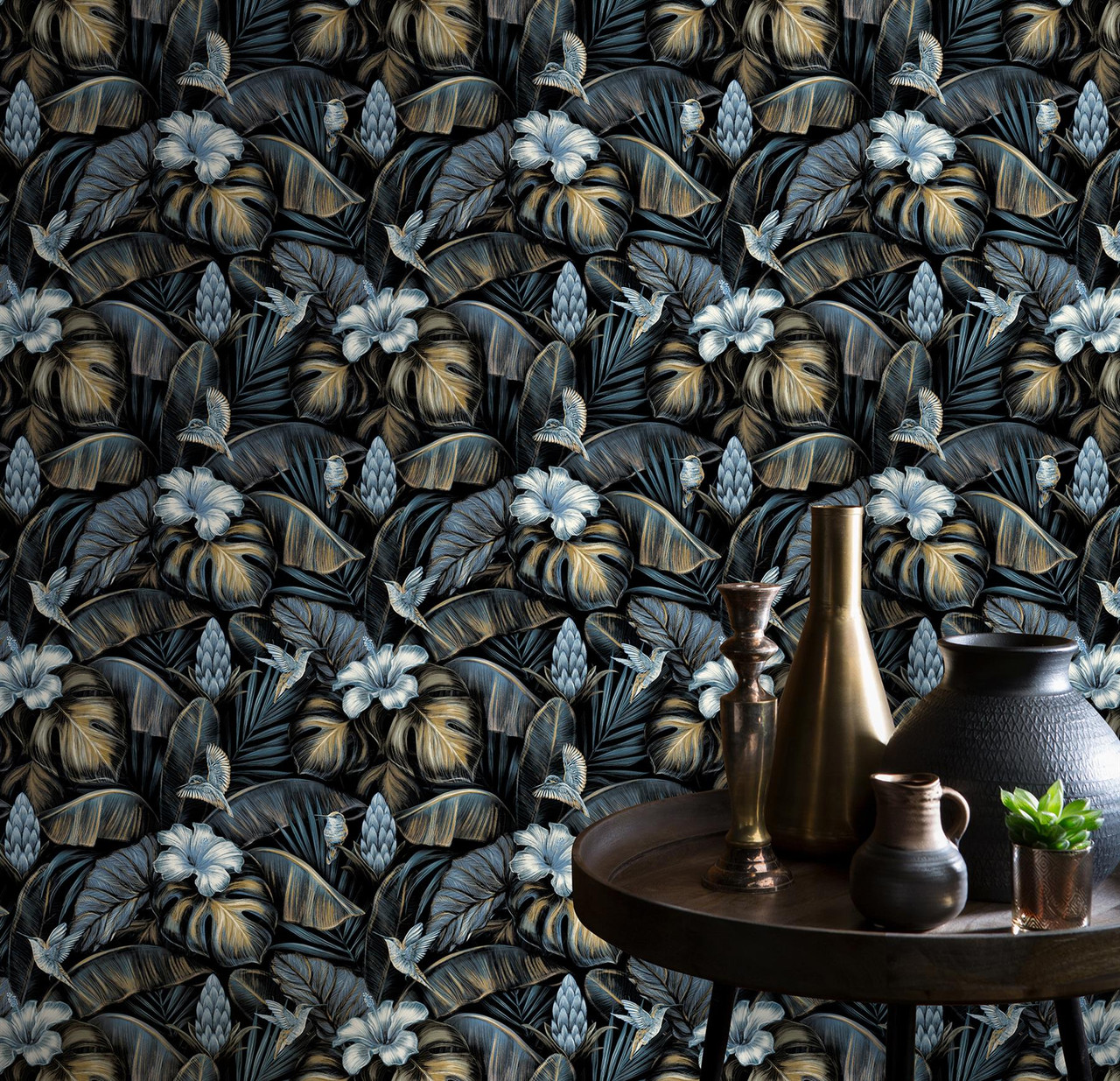 Galerie Samana Wallpaper - NHW1003 - Blue