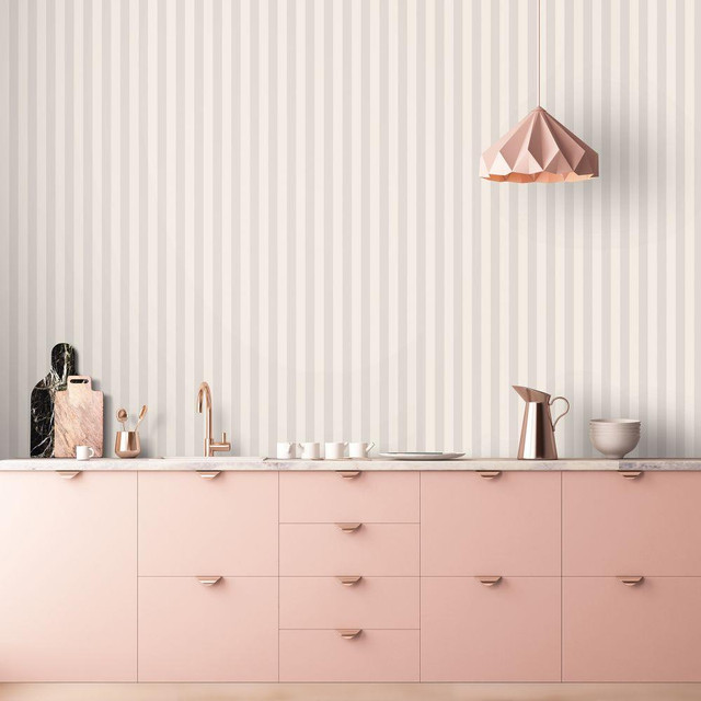 Galerie Simply Stripes 3 Striped Wallpaper - ST36900 - Cream / Blue