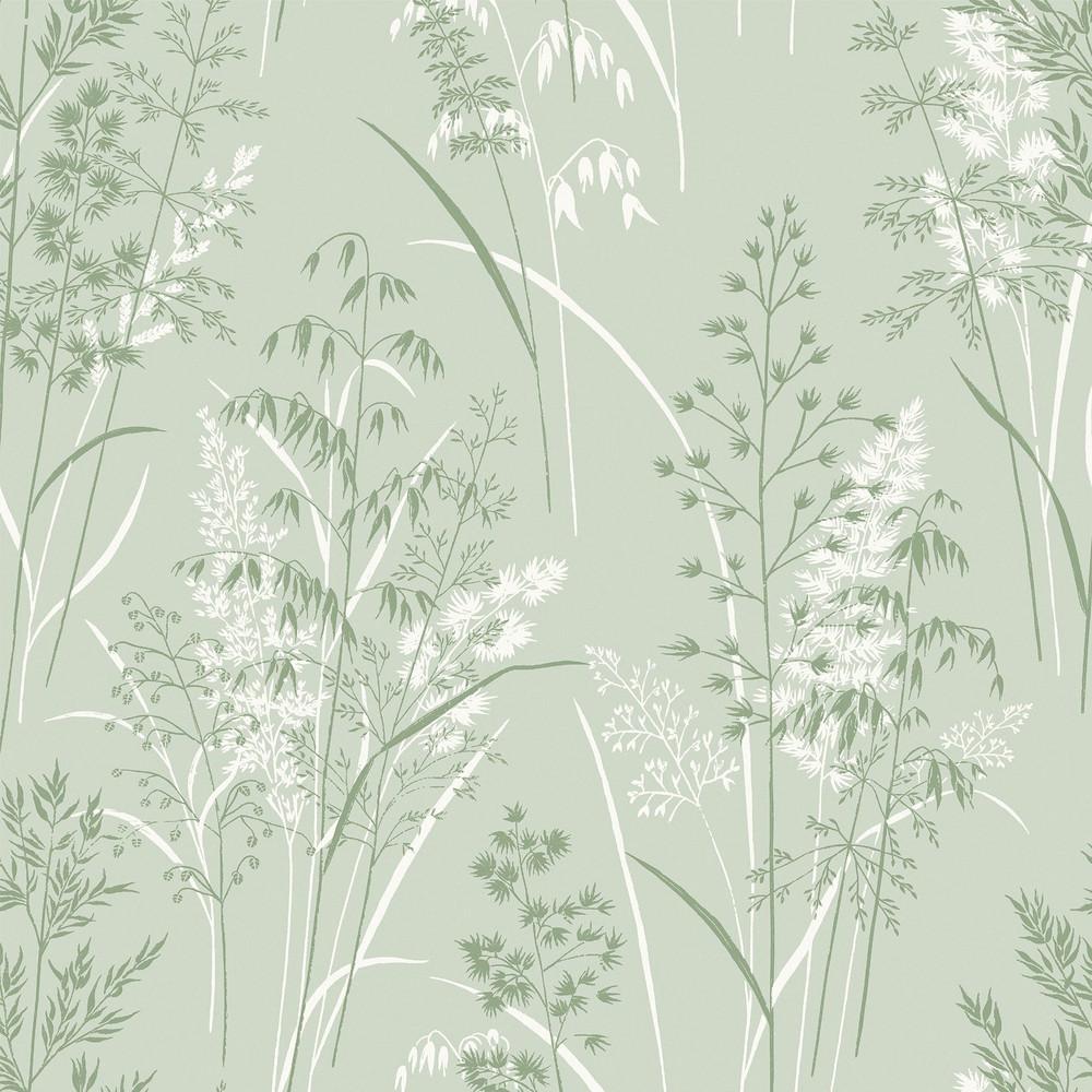 Dage Wallpaper Laura Ashley Parterre Wallpaper, Sage | Leekes