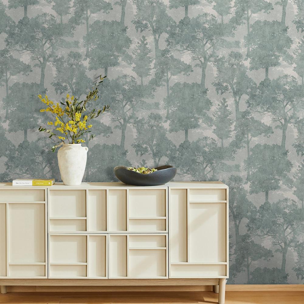 tranquility tree wallpaper duck egg