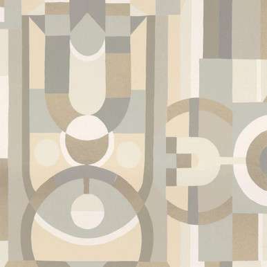 Casamance Vitrail Wallpaper - 76250100 - White / Sand