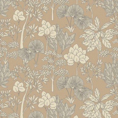 Casamance - Inara Wallpaper - 76902650 - Beige / Dore