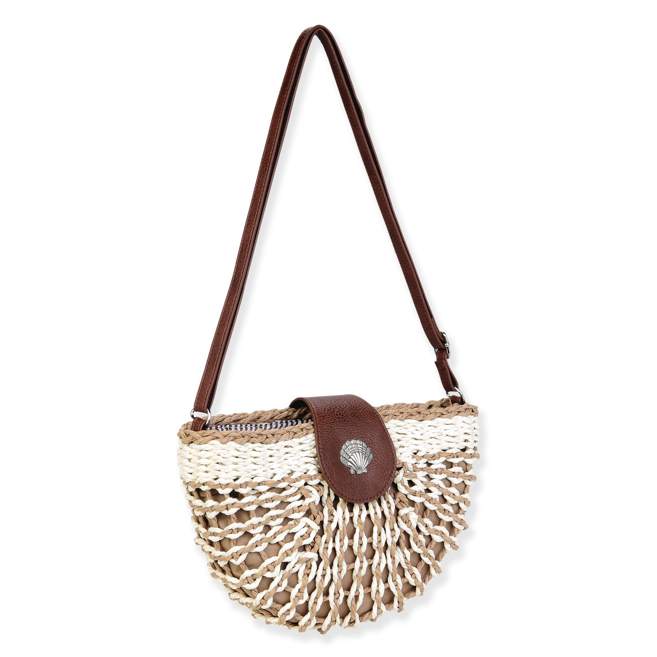 Ivory, Paper Straw Crossbody | CE6736 A | Natural Straw Bags Small ...