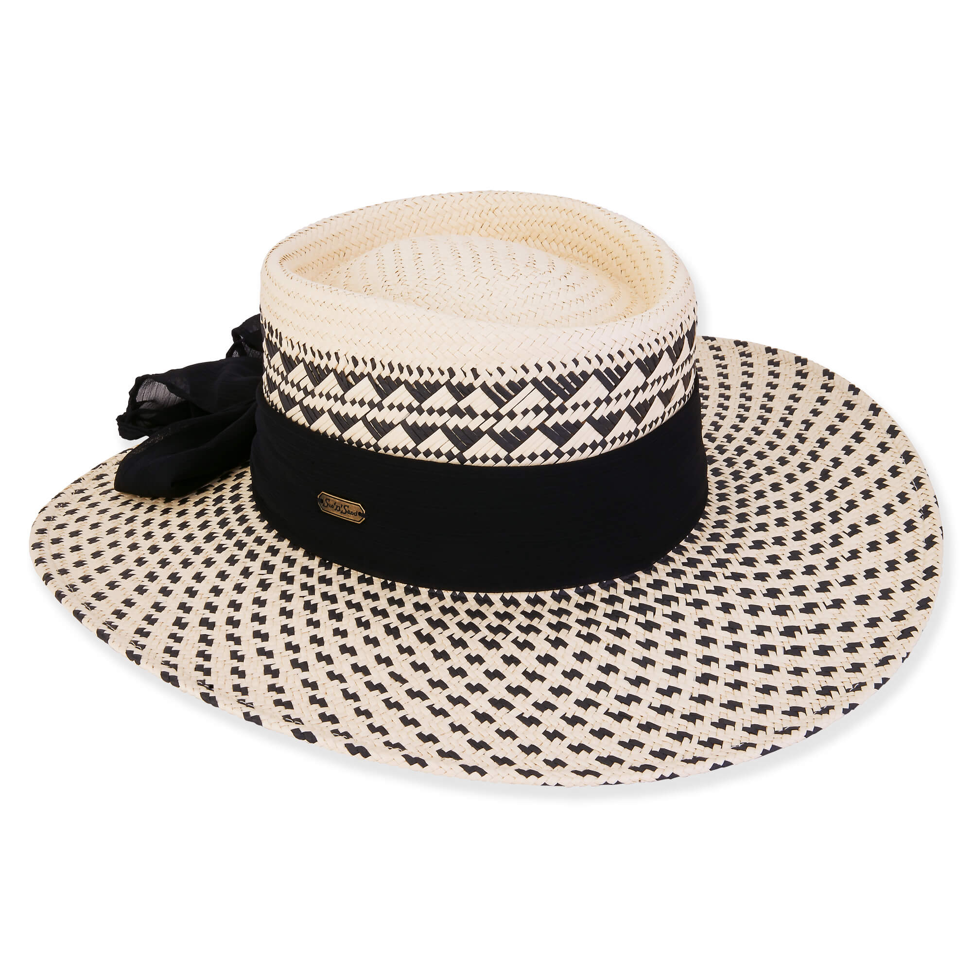 Aaliyah | Women's Paper Straw Gambler Hat | HH3158