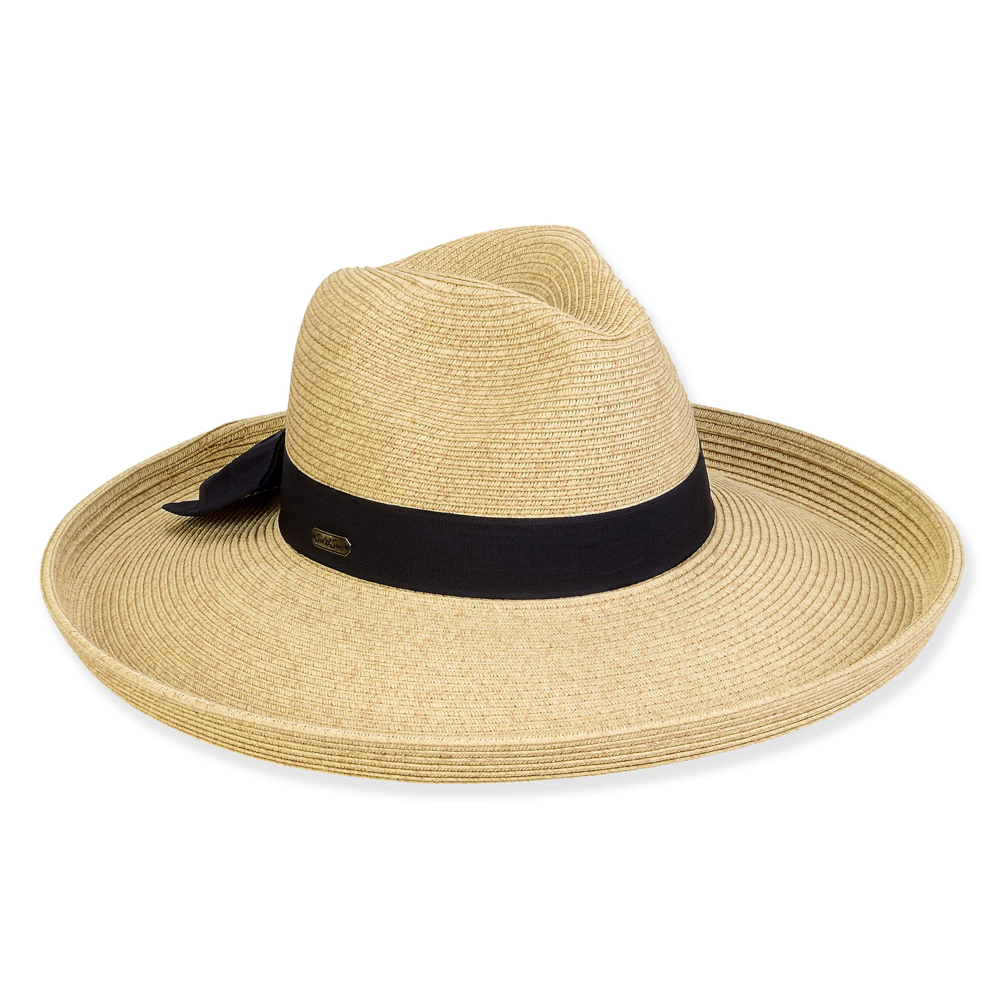 Women's Beige, Paperbraid Pinched Up Brim, Brim 4"+1" Up Turn | Sun N ...