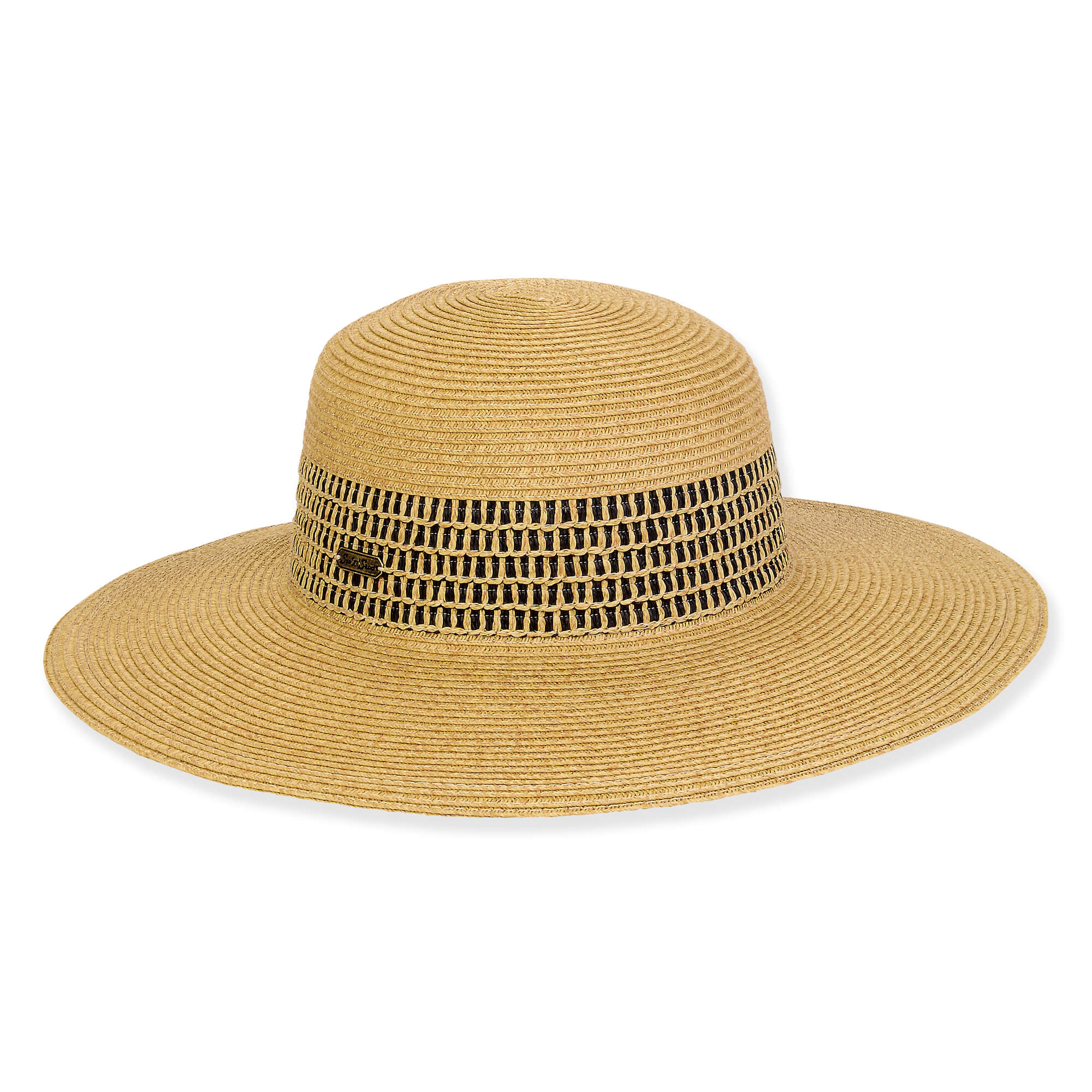 Women's Tan, Paperbraid Floppy, Brim 4" | Sun N Sand | HH3200 B