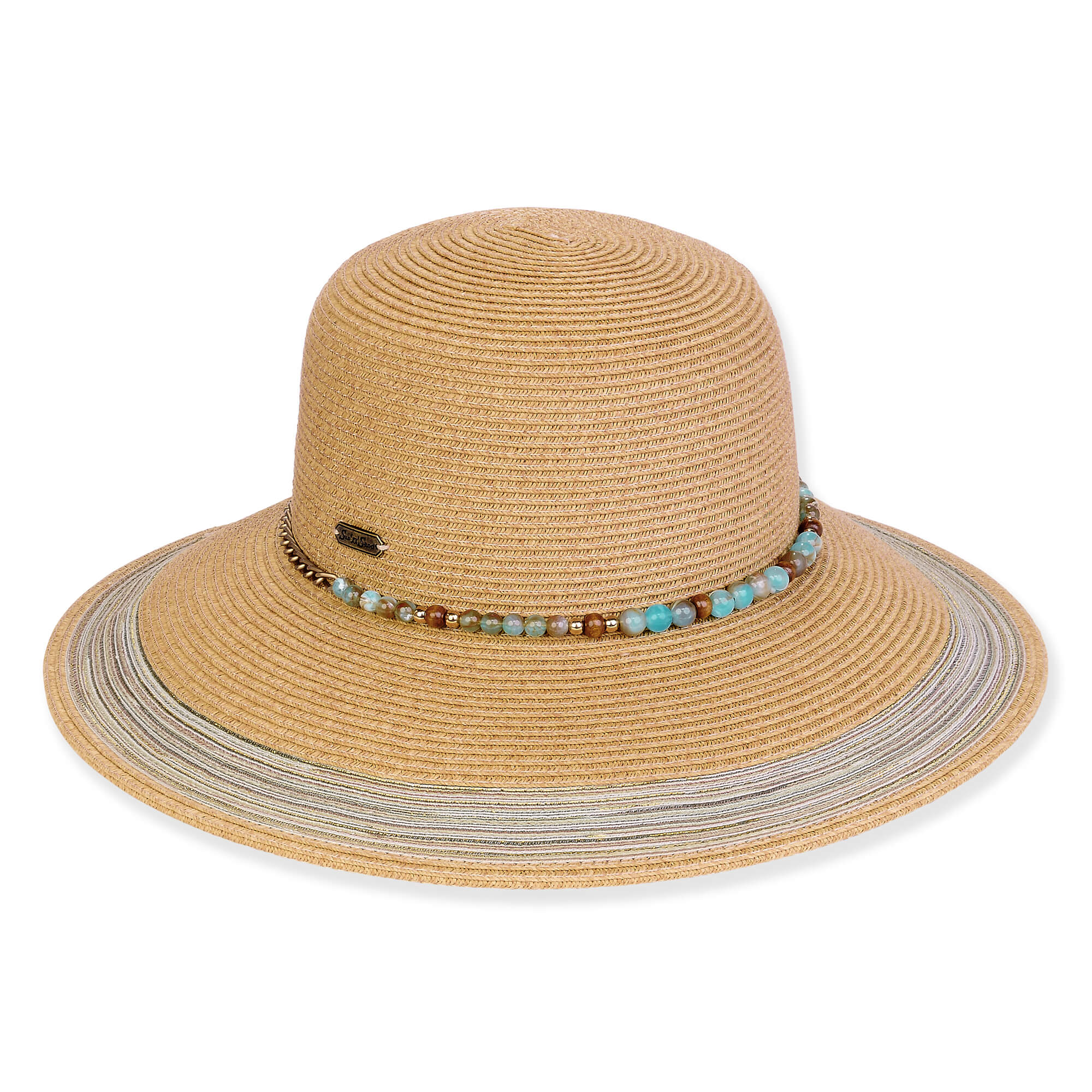 Women's Tan, Paperbraid Bucket, Brim 4" | Sun N Sand | HH3406 B