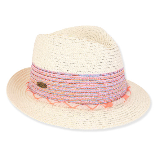 Ella | Women's Paper Braid Fedora Hat | HCJ414