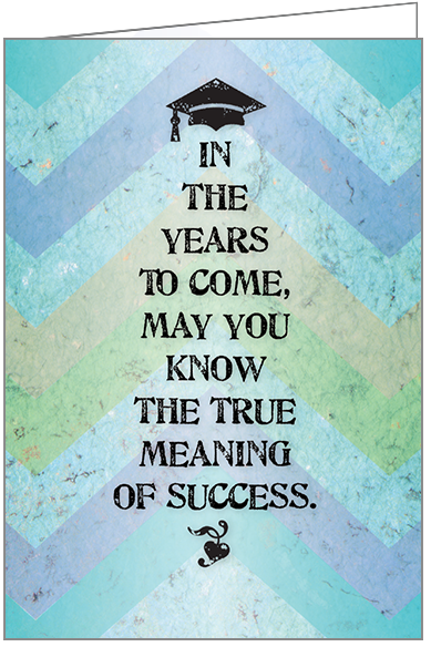 Cap and Words Graduation Card