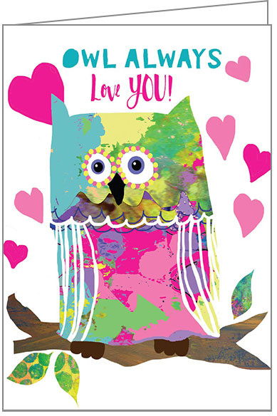 Owl Valentine's Day Card - VN809
