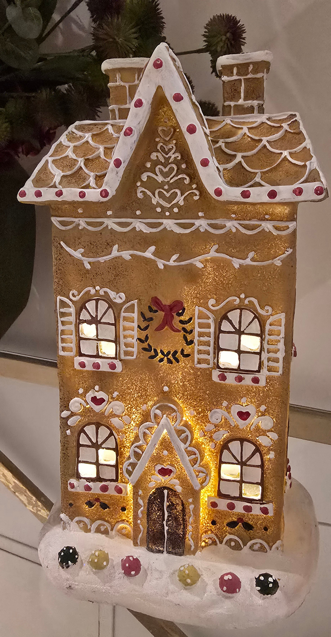 Christmas Gingerbread House LED Display
