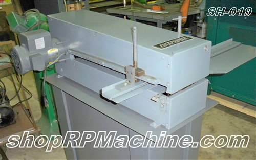 SH-019 Lockformer 16 Gauge Power Sheet Slitter With Stand - ShopRPMachine