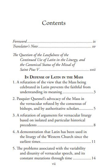In Defense of Latin in the Mass - The Case for the Church's Timeless Liturgical Language by Pope ...