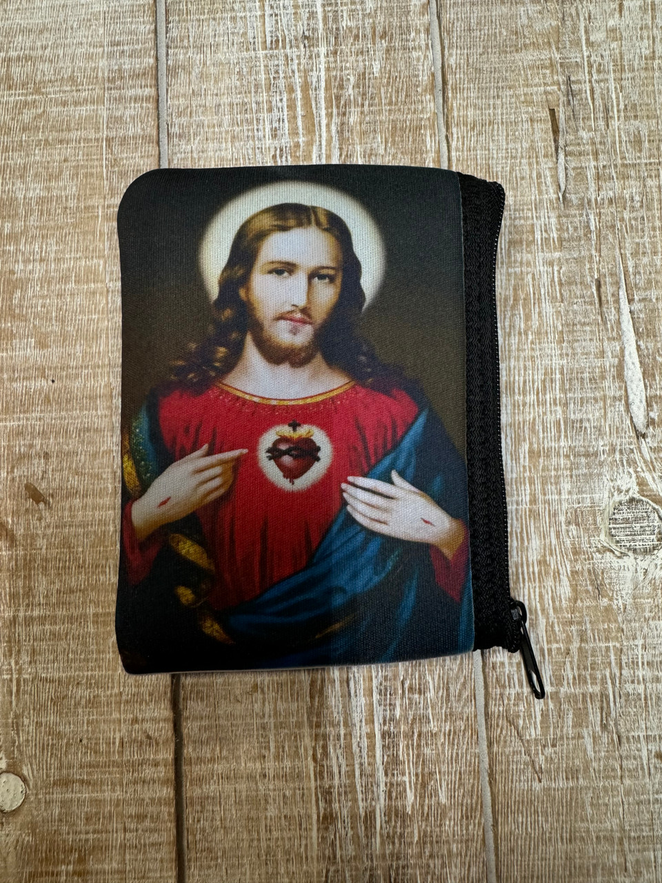 Sacred Heart Of Jesus Rosary Pouch