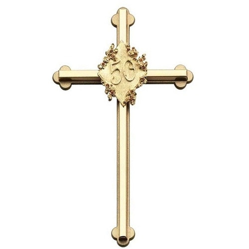 Gold 50th Anniversary Wedding Cross 21 cm