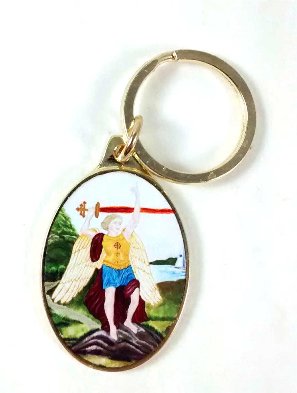 Saint Michael Keychain from Shomali