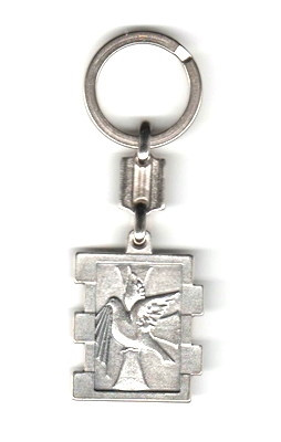Confirmation Dove Keychain