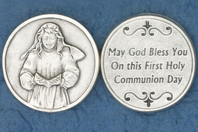 First Communion Girl Pocket Token (Coin) 171-25-0086