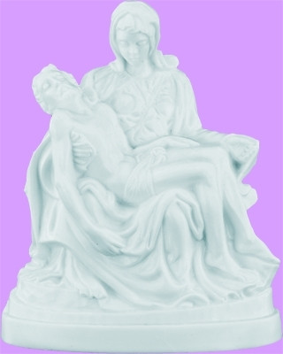4 inch Pieta - White